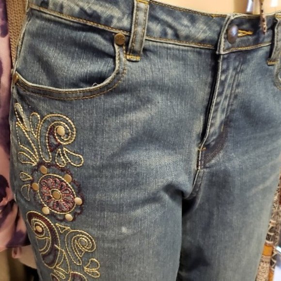 Midnight Velvet | Jeans | Midnight Velvet Embroidered Denim Jeans ...